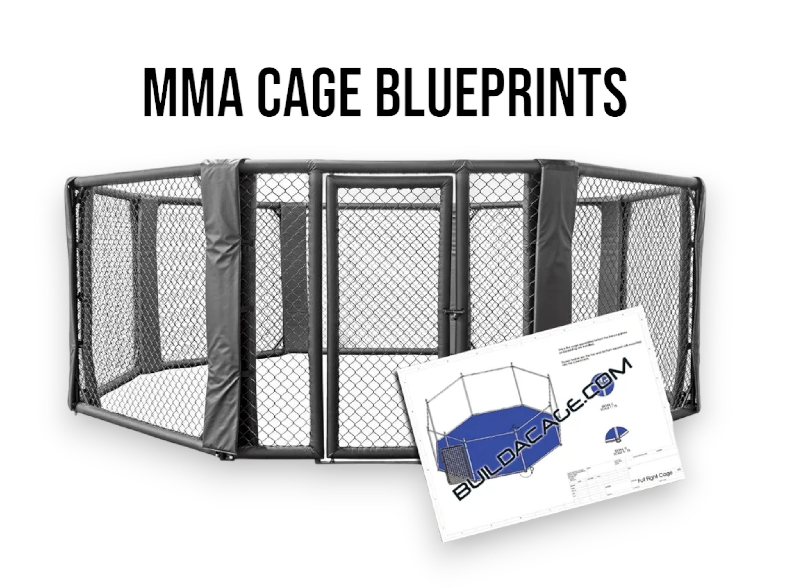 MMA Cage Blueprints - How to Build a Fight Cage - Instant Download - Etsy