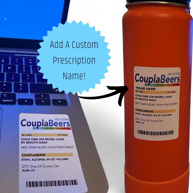 Beer Prescription Sticker - Etsy