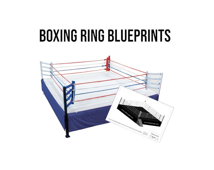 Boxing Ring Blueprints: Full Size Build Plans (PDF Download) - Etsy