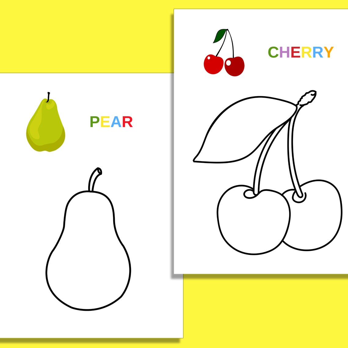 10 Printable Coloring Pages for Kids, Toddlers, Preschoolers, Coloring ...