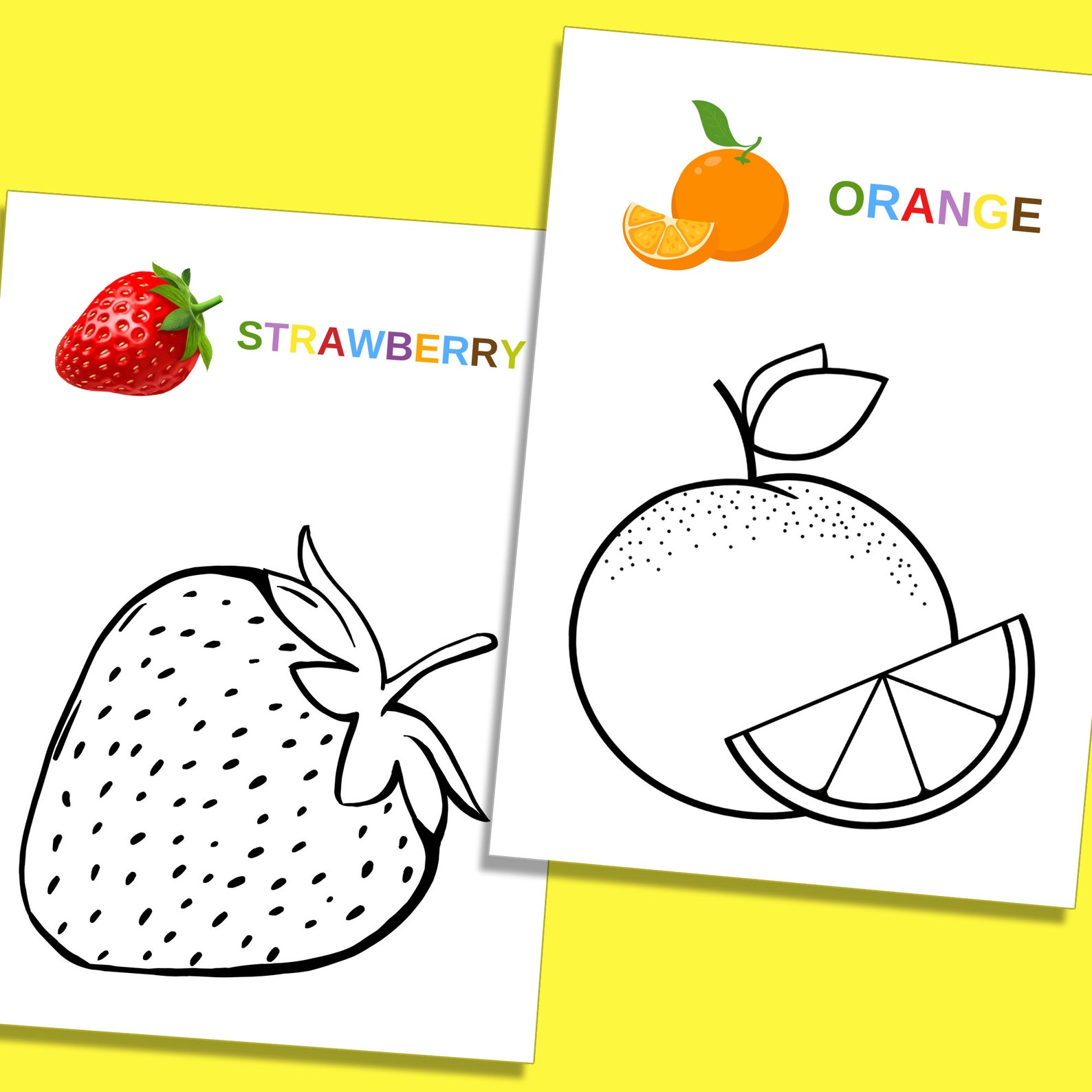 10 Printable Coloring Pages for Kids, Toddlers, Preschoolers, Coloring ...