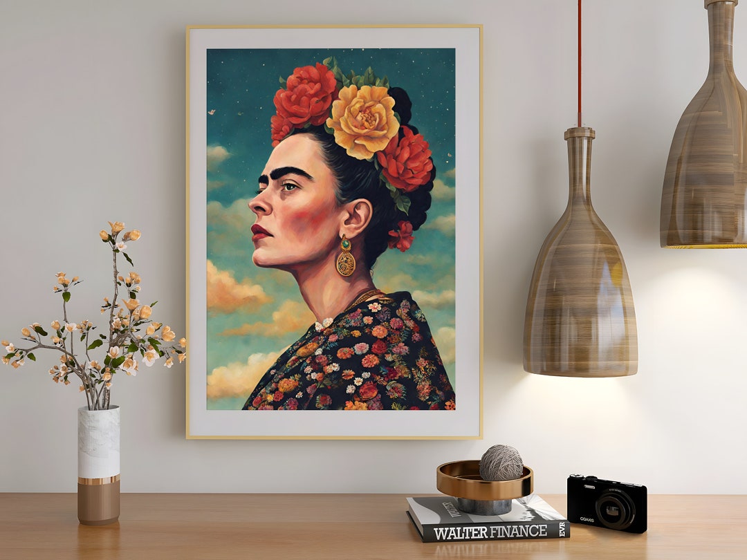 Frida Kahlo Portrait Inspirational Qute, Digital Prints, Frida Kahlo ... Frida Kahlo Portrait Inspirational Qute, Digital Prints, Frida Kahlo ...