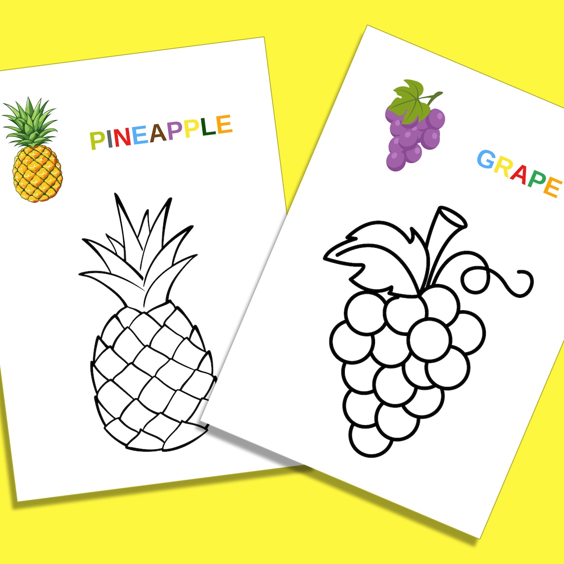 10 Printable Coloring Pages for Kids, Toddlers, Preschoolers, Coloring ...