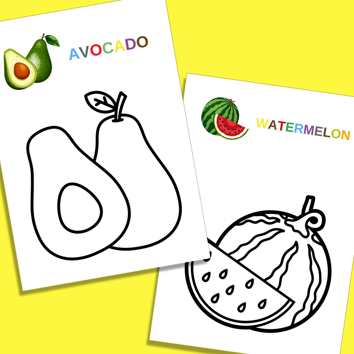 10 Printable Coloring Pages for Kids, Toddlers, Preschoolers, Coloring ...