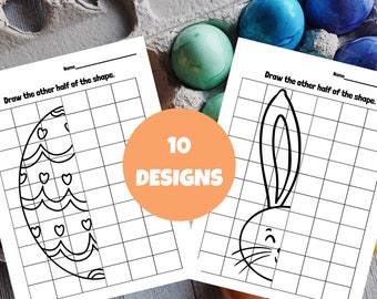 Symmetry Drawing, Spring Symmetry Drawing, Lines of Symmetry Activities ...