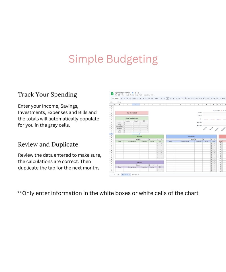 Expense Budget Spreadsheet, Google Sheets Budget Template Sheet ...