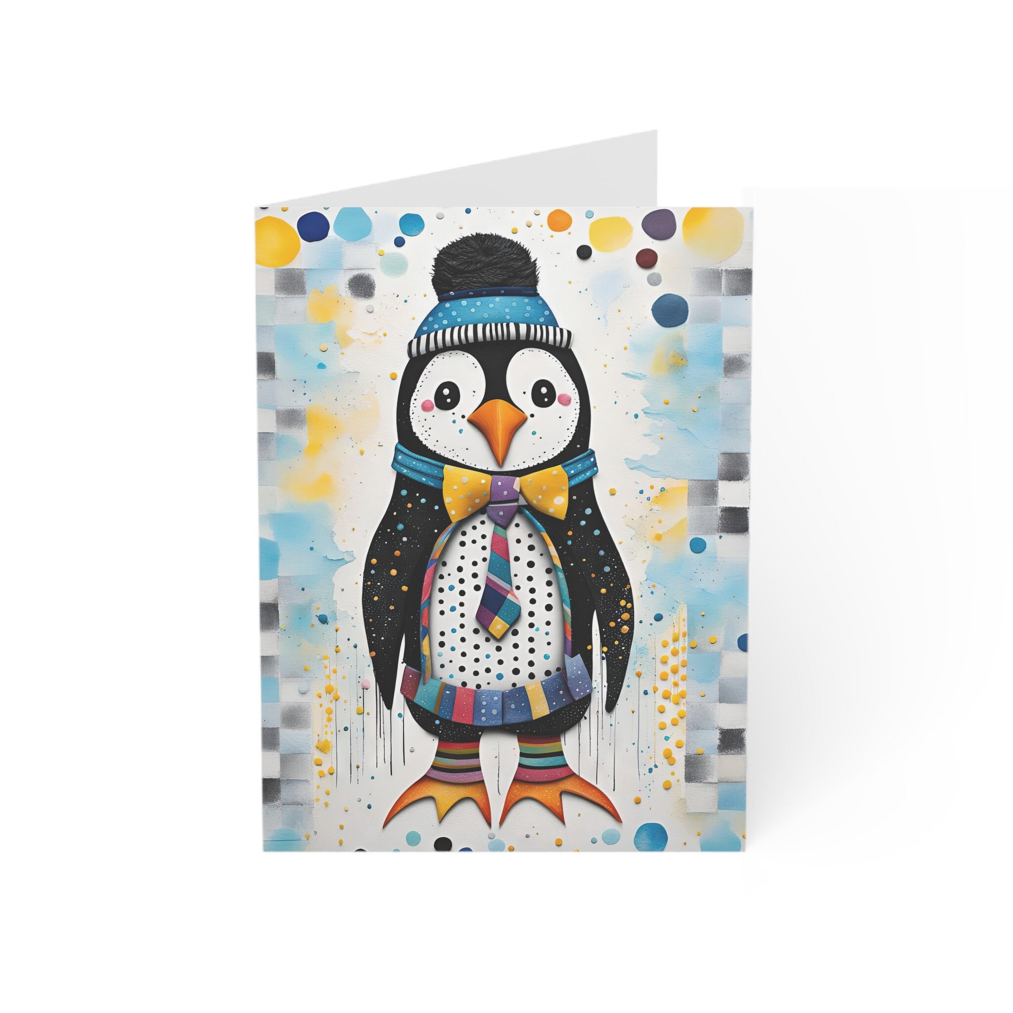 Cute Penguin Greeting Card, Blank Note Cards, All Occasions, Thank You ...