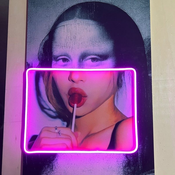 Neon Canvas Art - Etsy