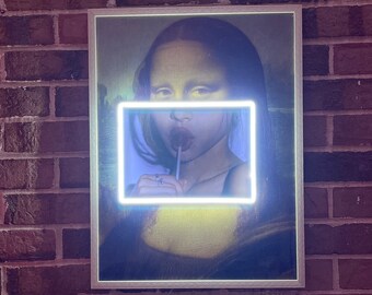 Mona Lisa Unique Neon Art: Unique Neon Light Sign, Gioconda ...