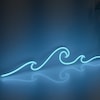 Custom Wave Neon Sign, Waves Neon Light, Beach Led Light, Big Ocean ...