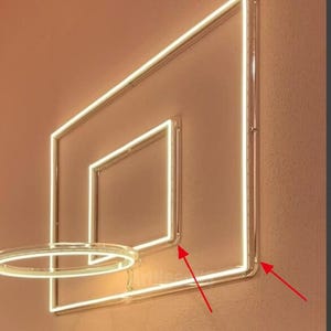 Basketball Hoop Neon Sign, Basketball Hoop LED Light, LED Basketball ...