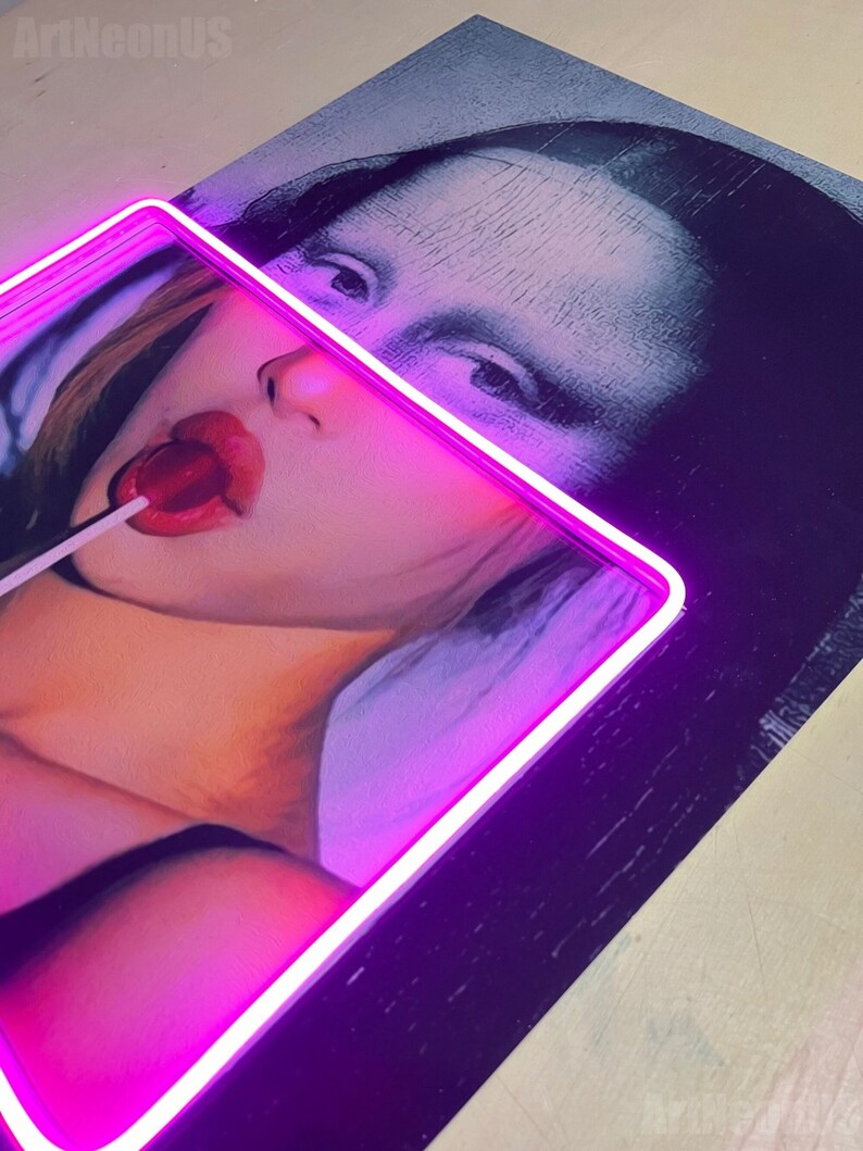 Mona Lisa Unique Neon Art: Unique Neon Light Sign, Gioconda ...