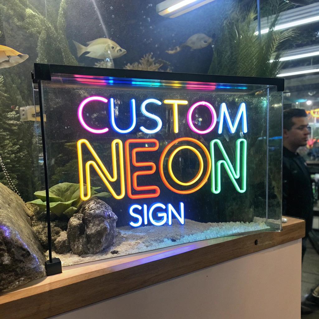 Waterproof Neon Sign as a Pool Decor, Custom Neon Sign as a Aquarium Decoration, Personalization ...