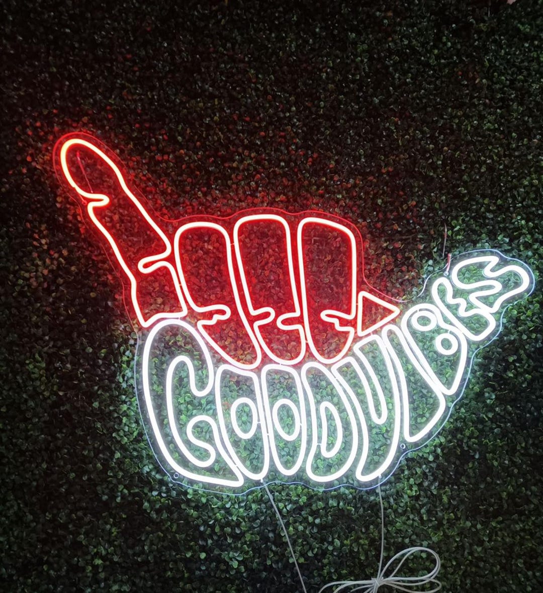 Shaka Hand Neon Sign, Good Vibes Neon Sign, Custom Light up Sign, Shaka ...