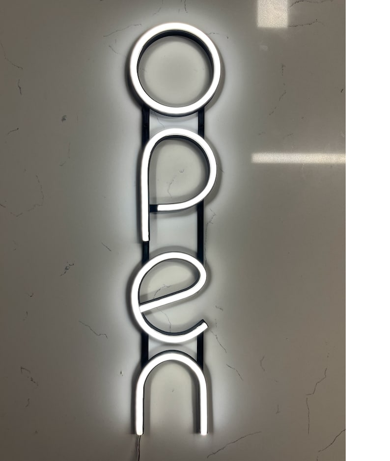 Open Neon Sign - Custom LED Business Light for Bars, Restaurants, and ...
