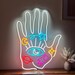 Spiritual Hand LED Neon Sign: Witchy Home Decor - Etsy