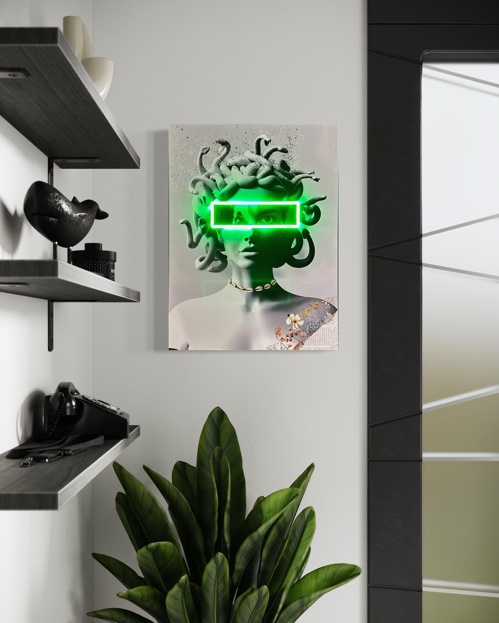 Medusa Neon Art: Greek Mythology LED Wall Decor - Etsy