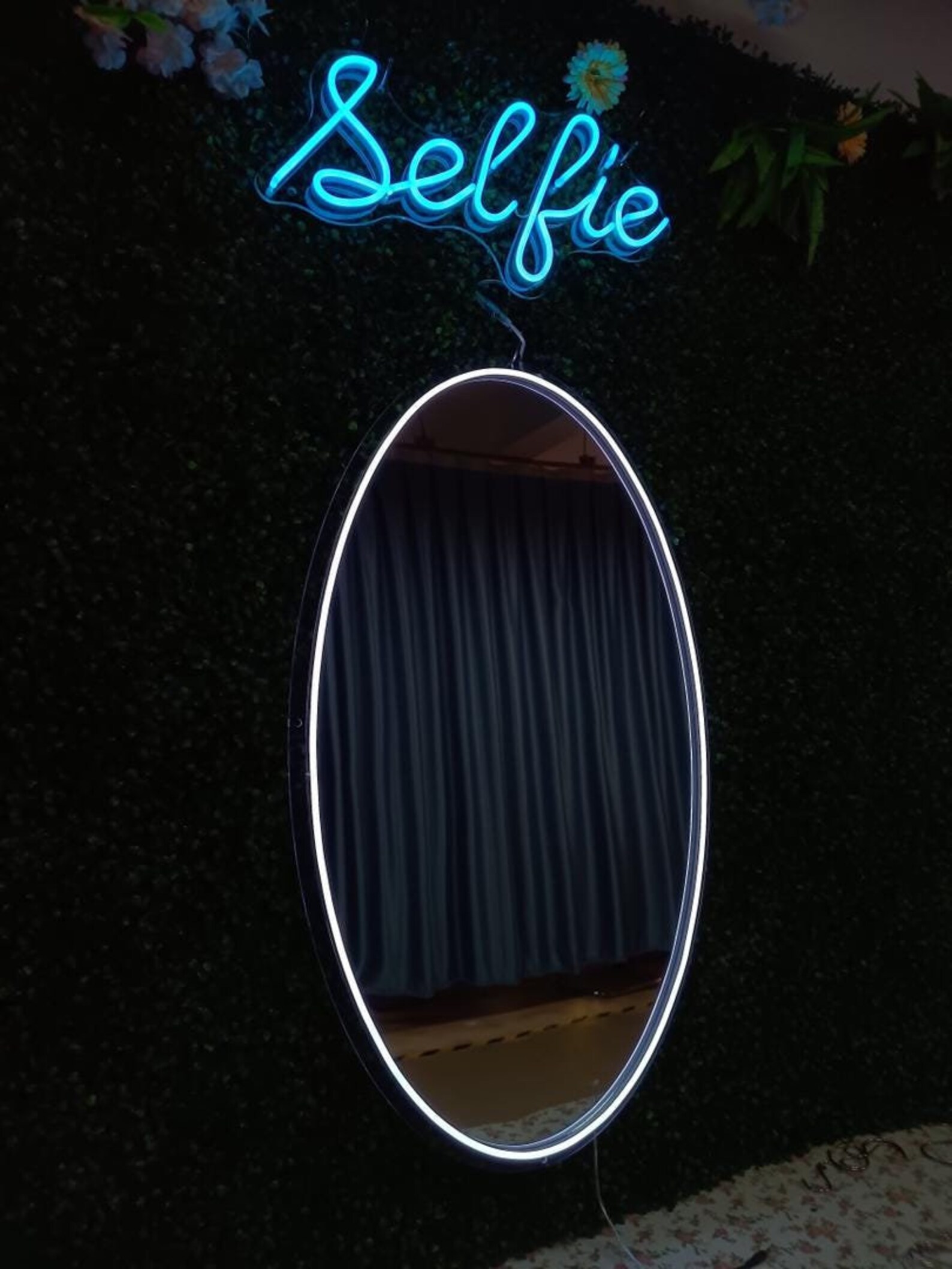 Neon Mirror as a Beauty Salon Decor, Selfie Neon Sign as a Gift for ...