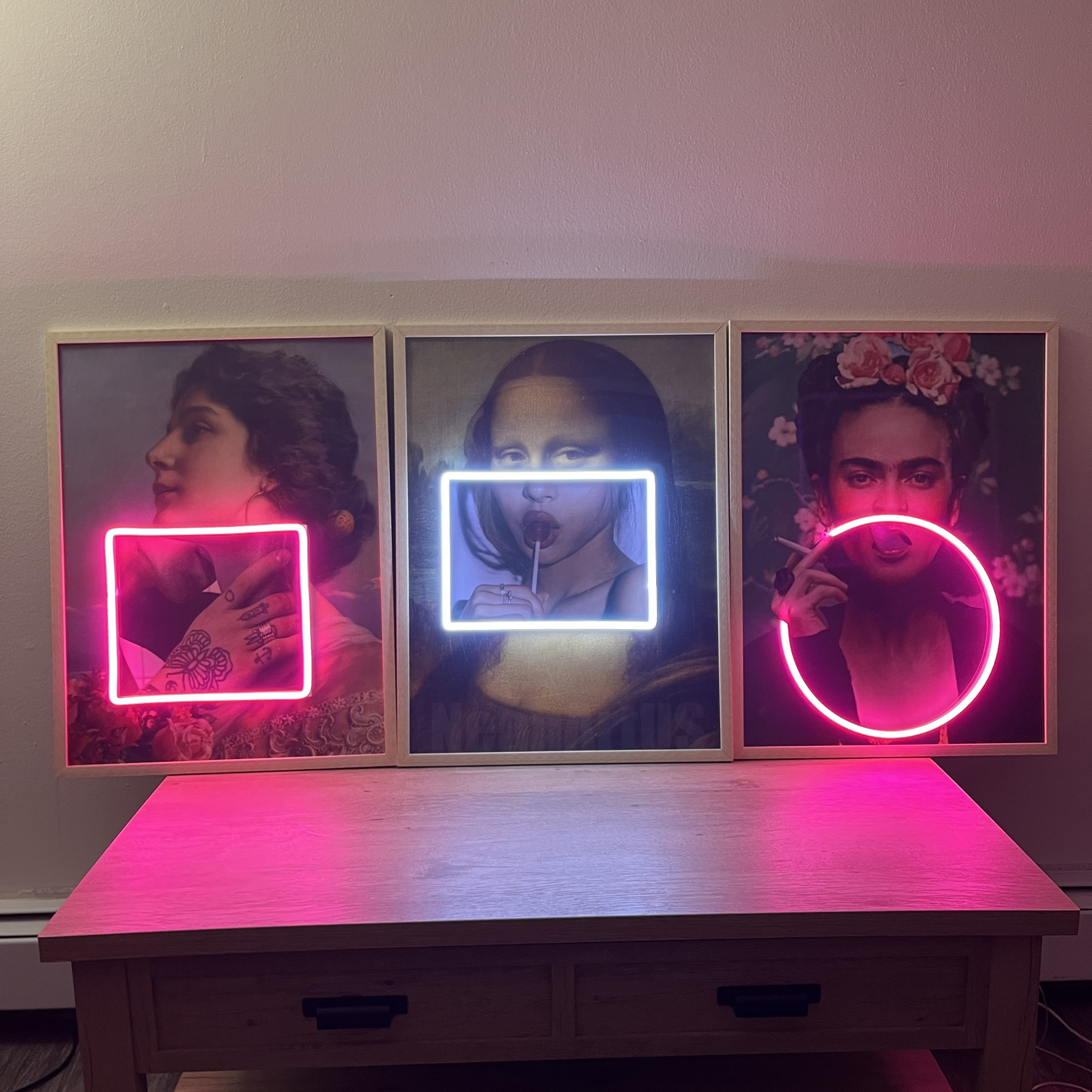 Neon Painting Art: Unique Neon Light Sign, Contemporary Wall Decor ...