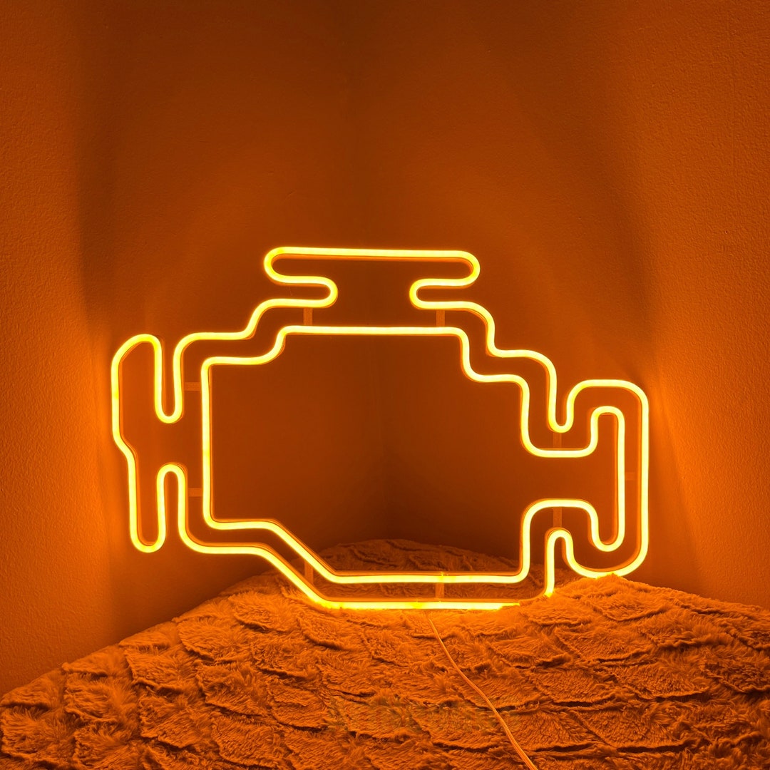 Check Engine Symbol LED Neon Light the Perfect Nightstand Lamp and ...