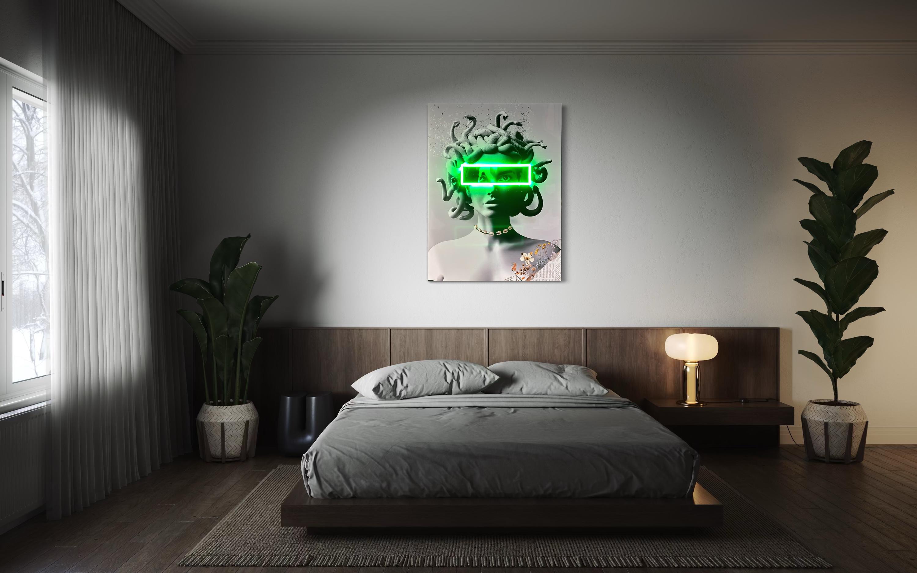 Medusa Neon Art: Greek Mythology LED Wall Decor - Etsy