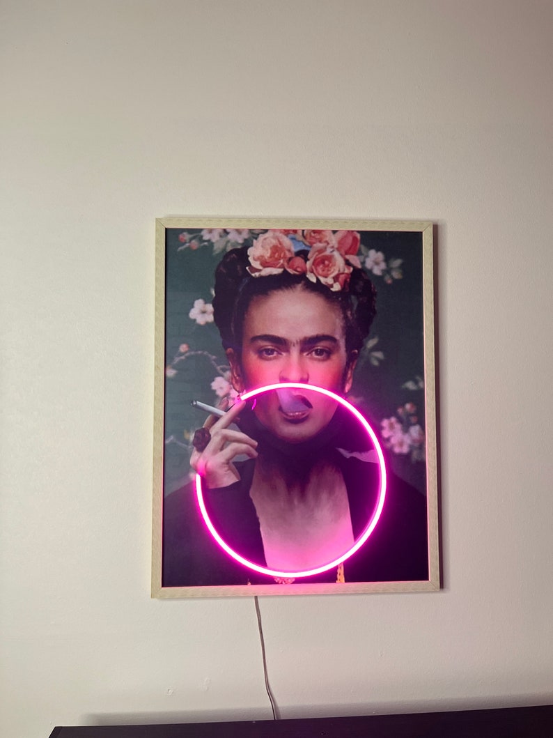 Neon Painting Art: Unique Neon Light Sign, Contemporary Wall Decor ...