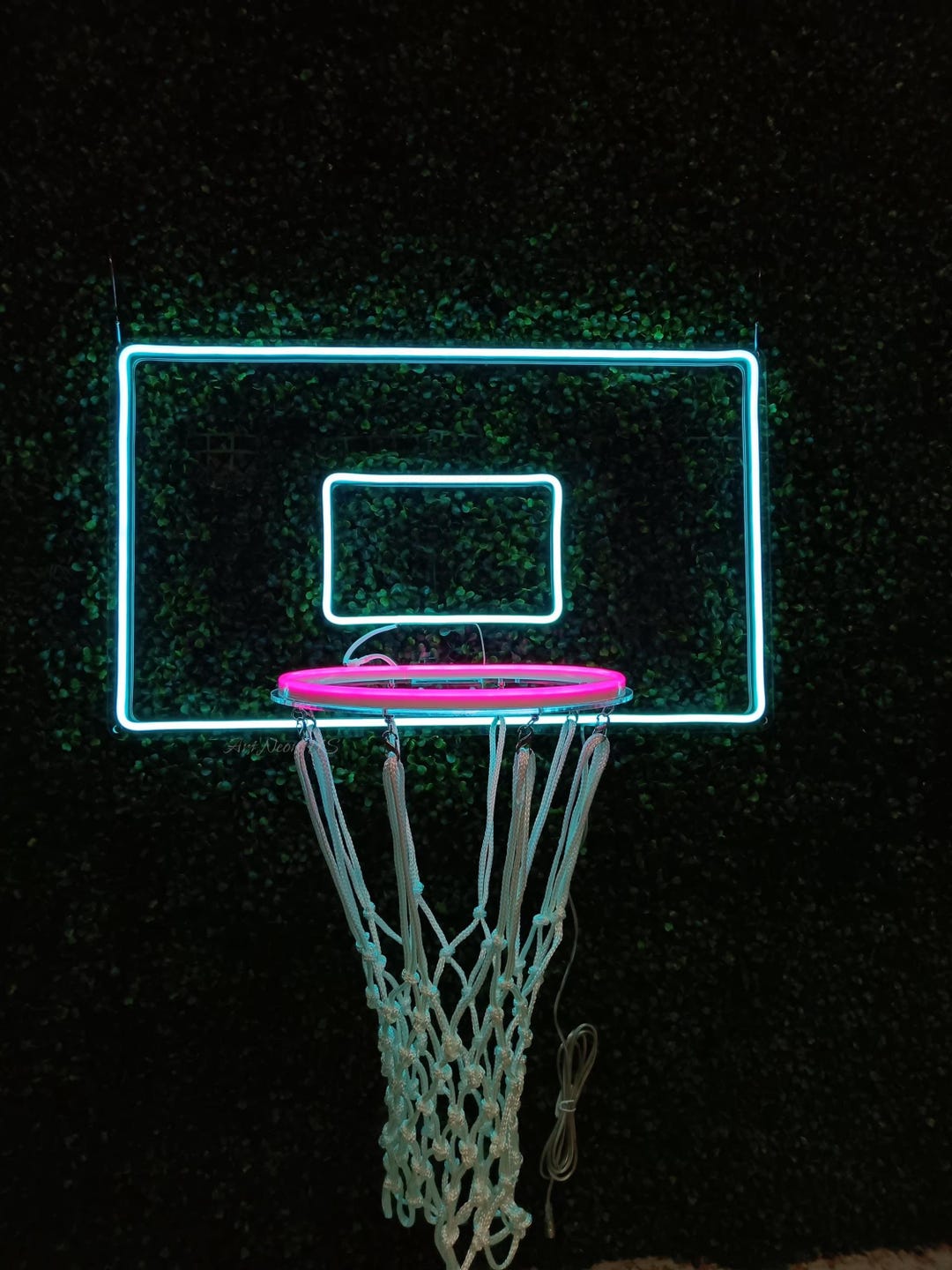 Neon Basketball Hoop as a Neon Sign Wall Decor, Basketball Player Gift ...