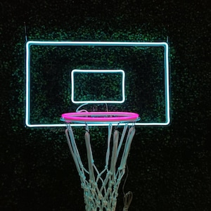 Neon Basketball Hoop as a Neon Sign Wall Decor, Basketball Player Gift ...