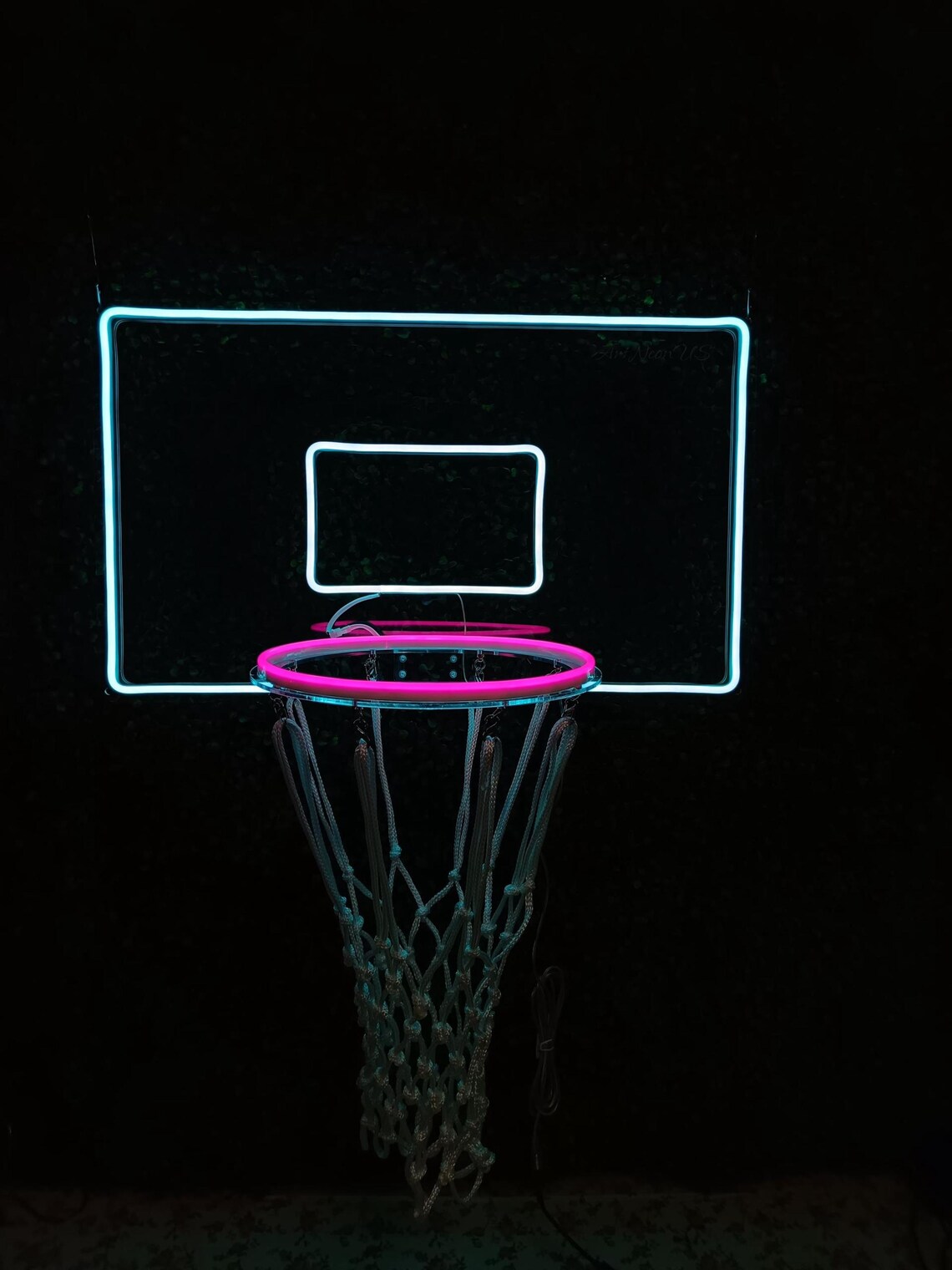 Basketball Hoop Neon Sign: Sport Room Decor - Etsy