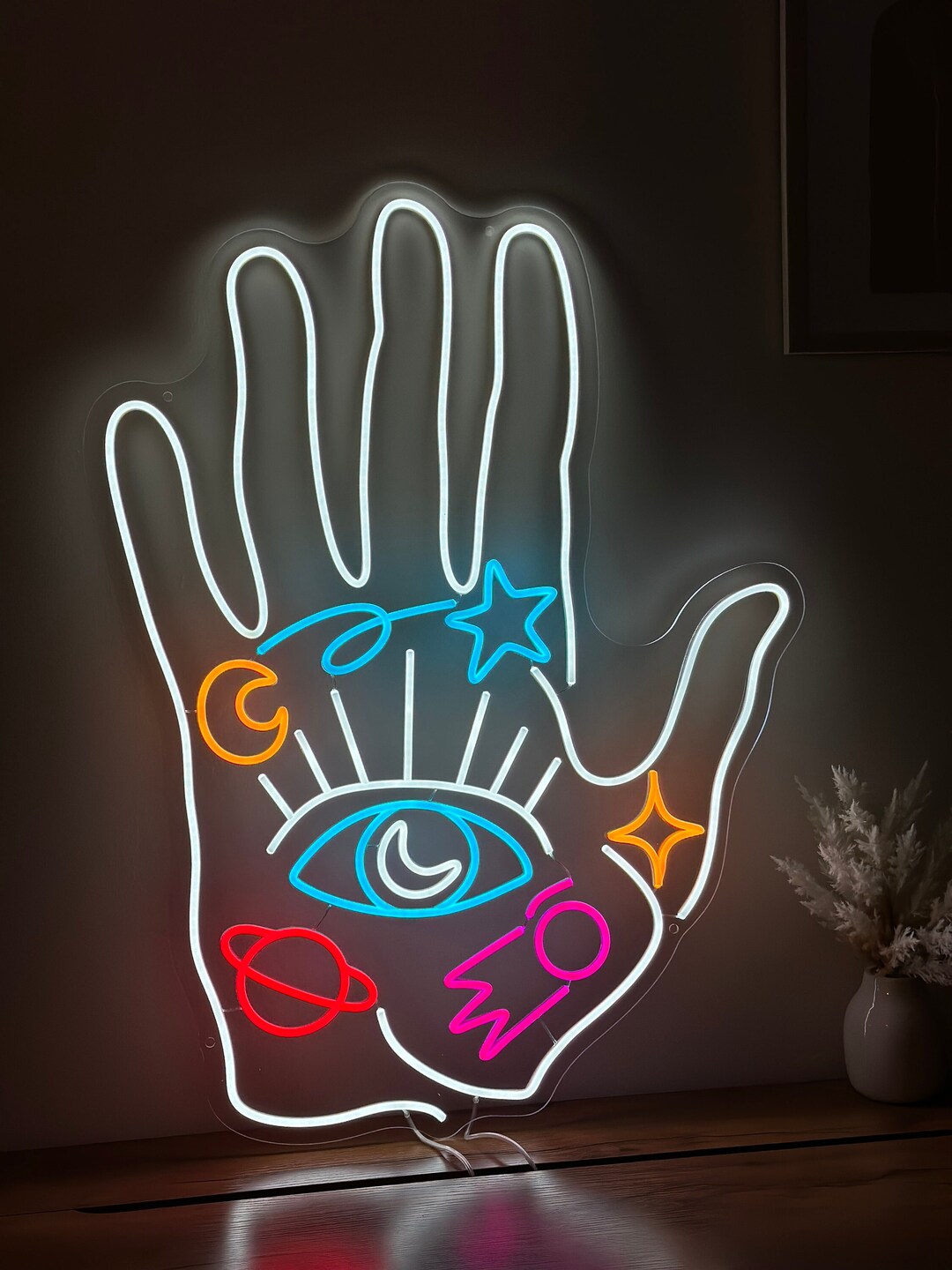 Spiritual Hand LED Neon Sign: Witchy Home Decor - Etsy