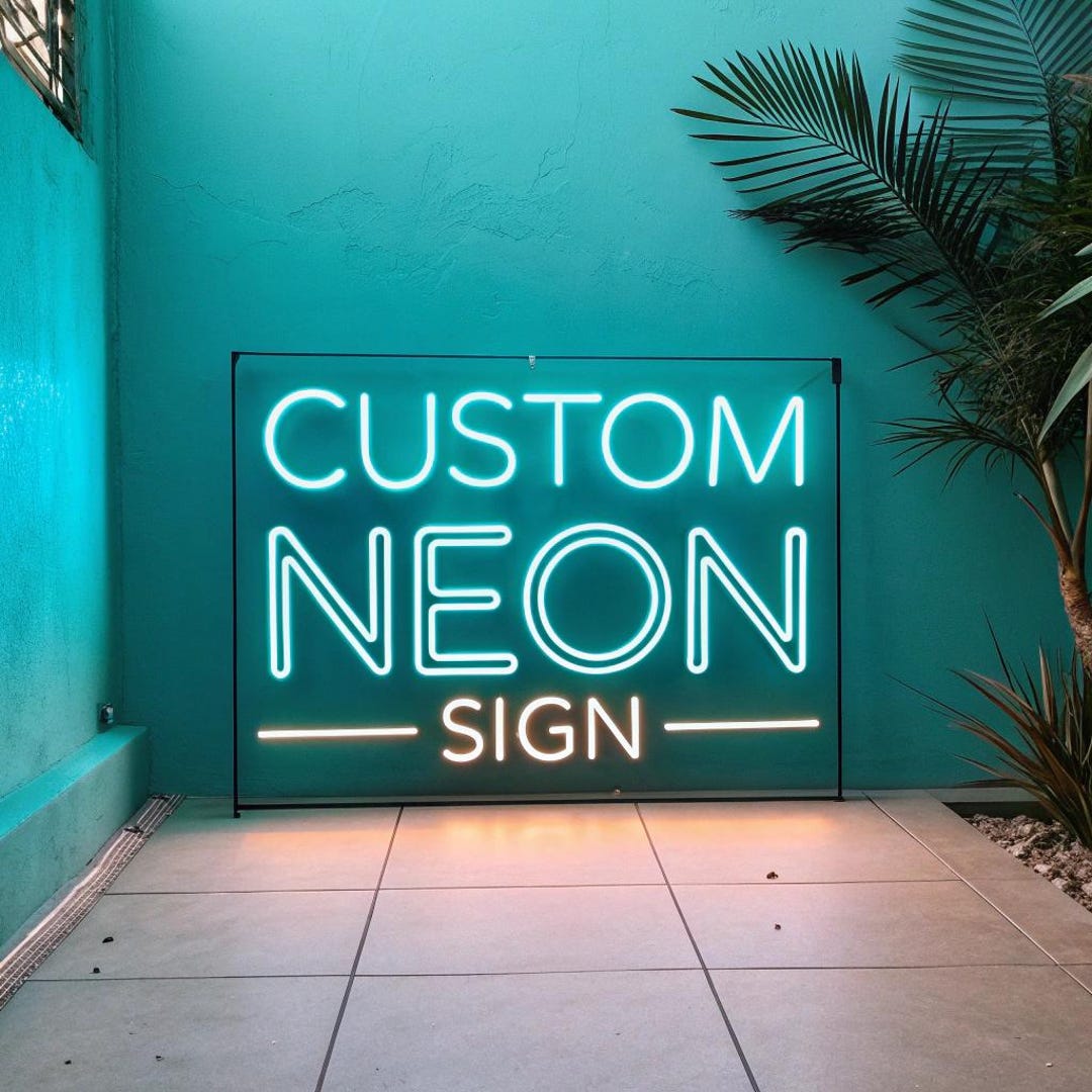 Custom Neon Logo Sign, Business Neon Sign With Your Logo, Unique Neon ...