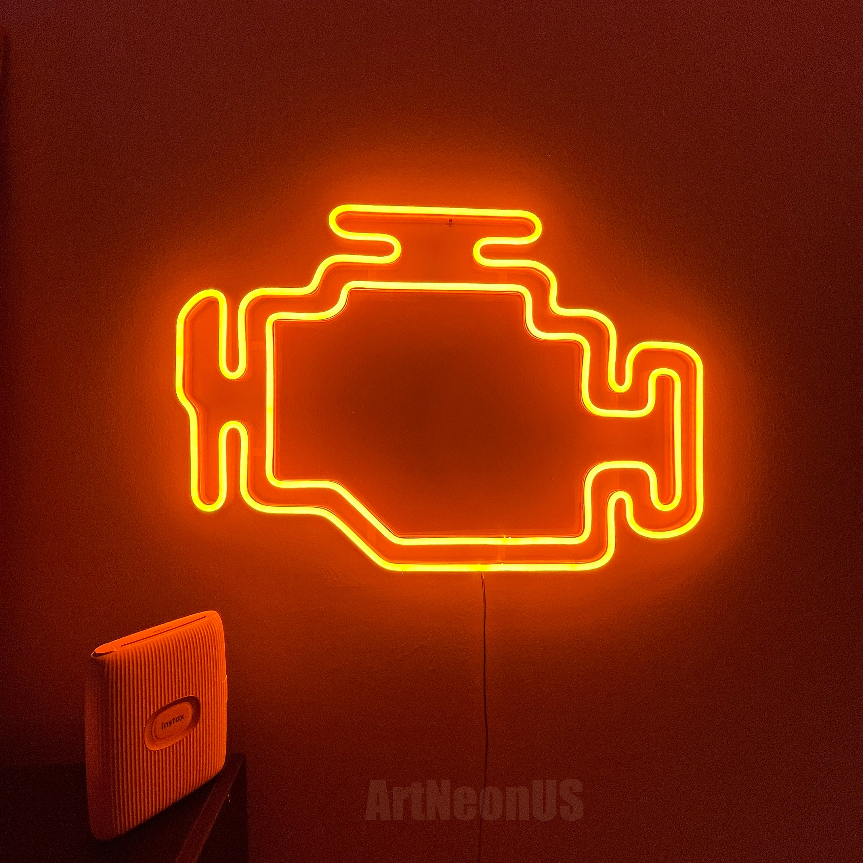 Check Engine Symbol LED Neon Light the Perfect Nightstand Lamp and ...