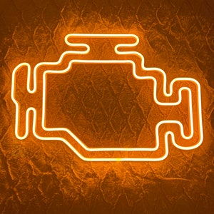 Check Engine Symbol LED Neon Light the Perfect Nightstand Lamp and ...