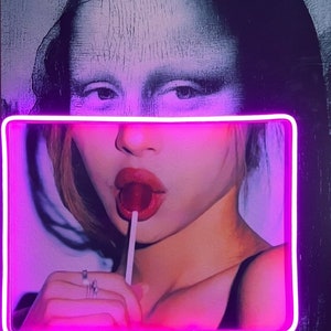 Mona Lisa Unique Neon Art: Unique Neon Light Sign, Gioconda ...