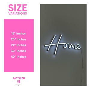 Home Custom Neon Sign, Neon Sign Like Home Decoration Gift, Bedroom ...