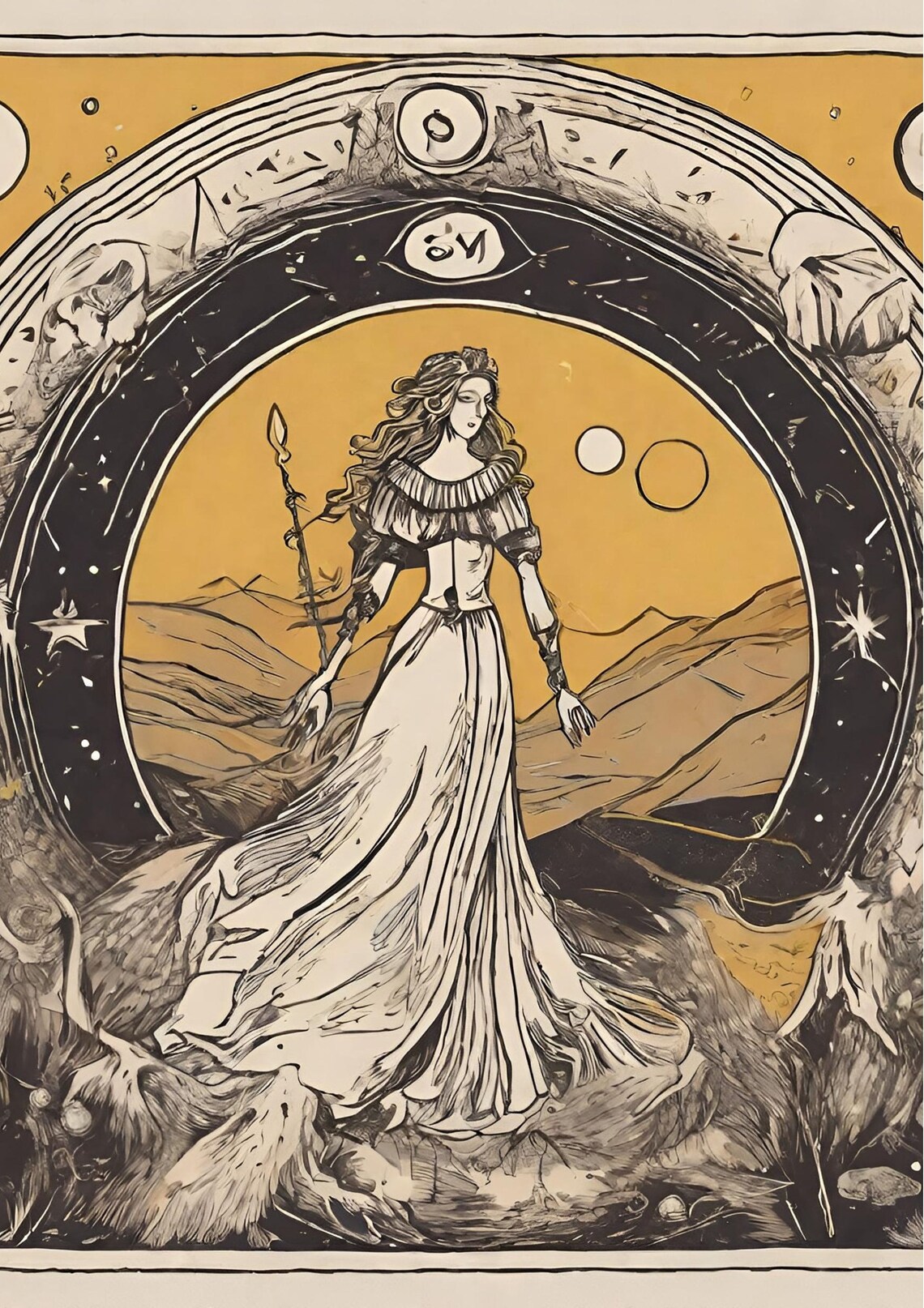 Vintage-inspired Tarot Art Printables - Mystical Decor for Home and ...