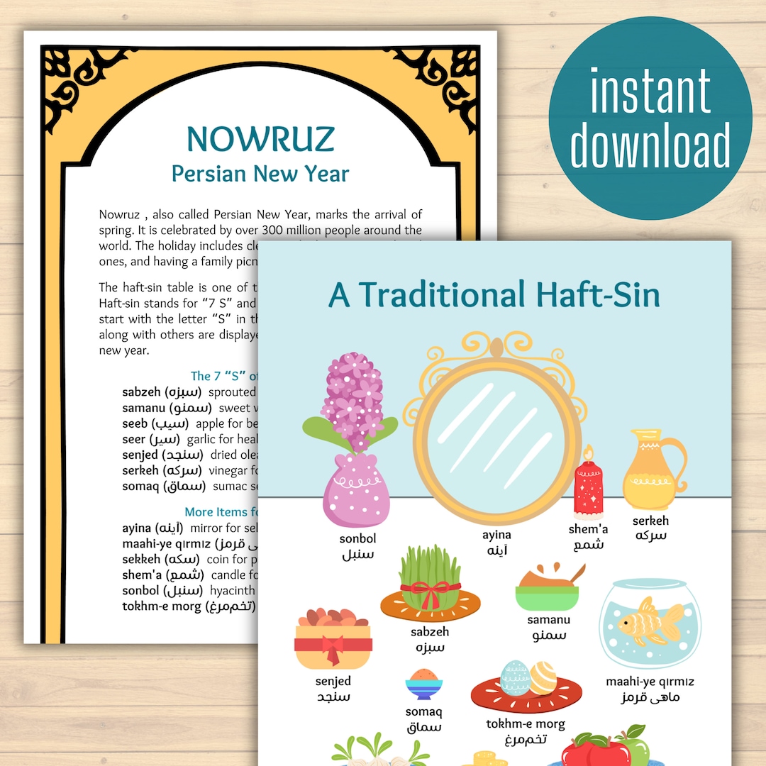 Nowruz or Persian New Year Signs | Download and Print | Iranian ...