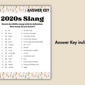 2020s Trivia Slang Game | Play With Kids and Adults | Digital Printable ...