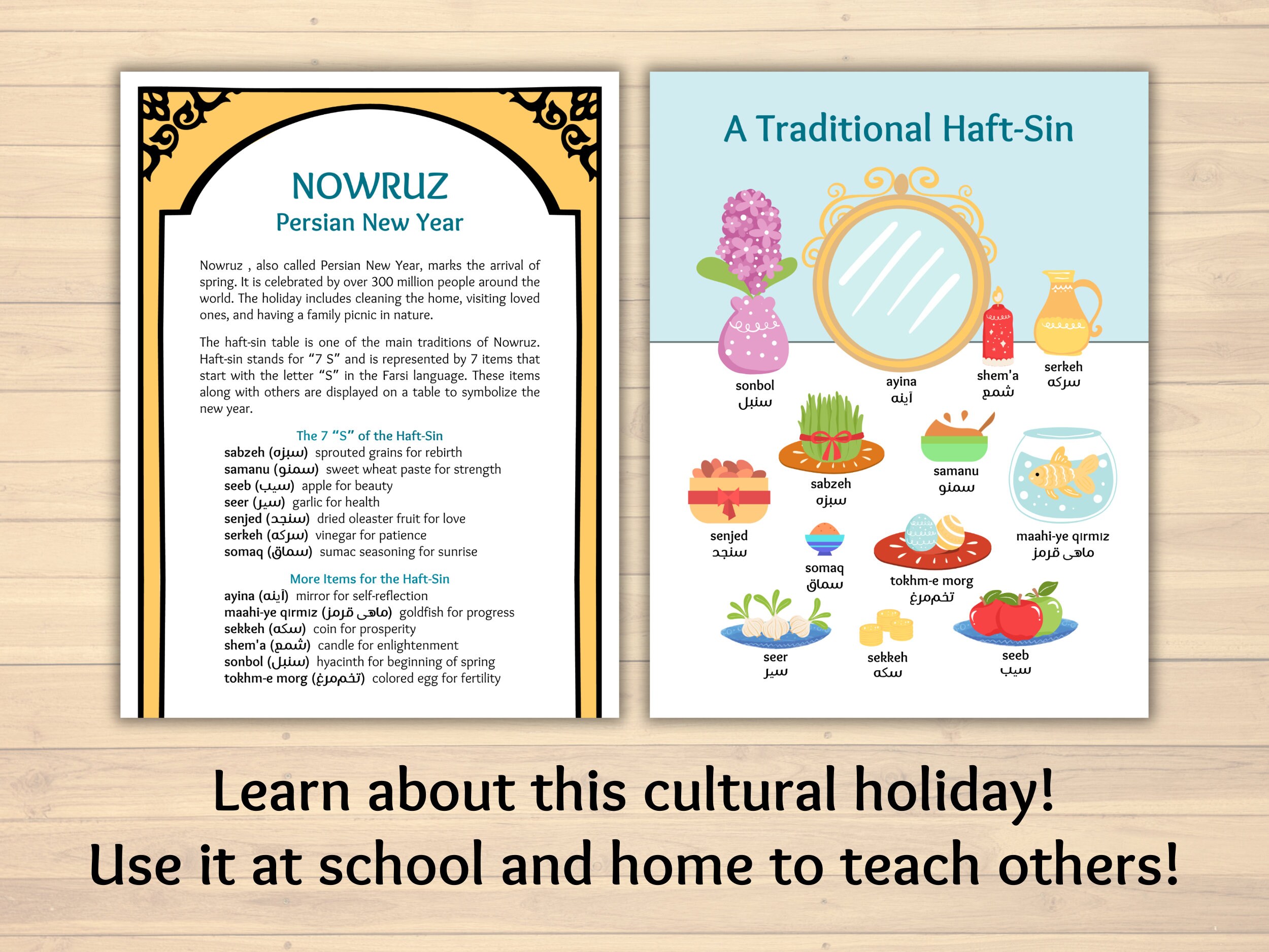 Nowruz or Persian New Year Signs | Download and Print | Iranian ...