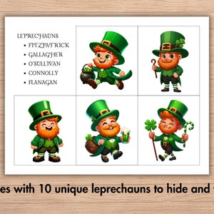 St. Patrick's Day Leprechaun Scavenger Hunt With Clues | Party and Play ...