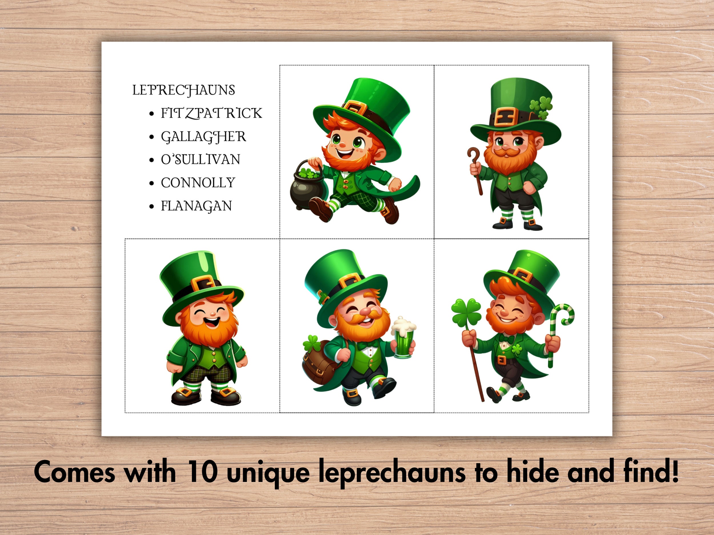 St. Patrick's Day Leprechaun Scavenger Hunt With Clues | Party and Play ...