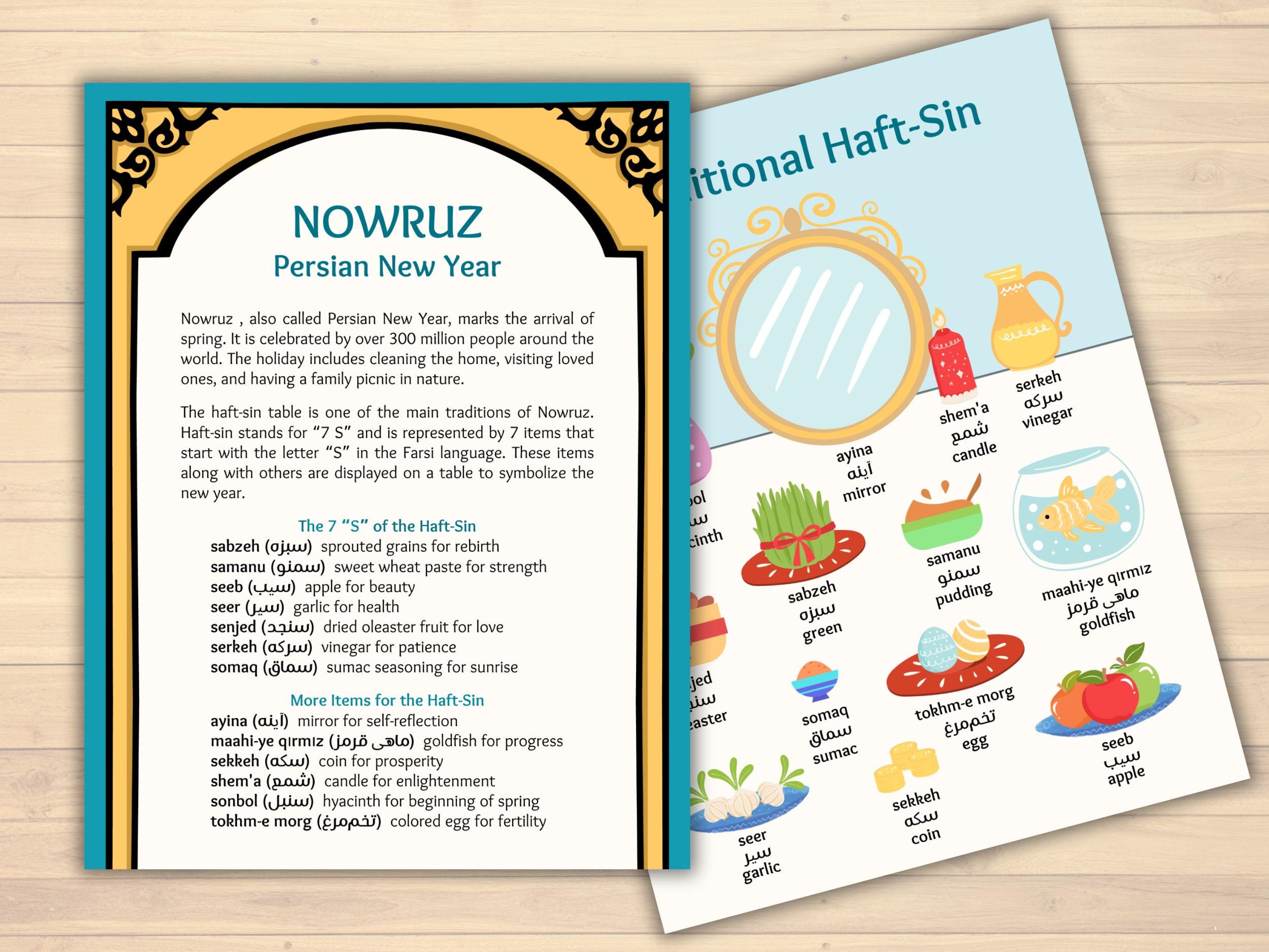 Nowruz or Persian New Year Signs | Download and Print | Iranian ...