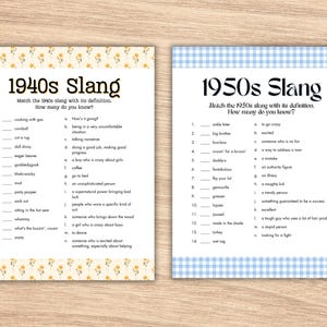 Slang by the Decades Game Pack| Play With Kids and Adults | Digital ...