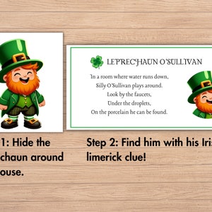 St. Patrick's Day Leprechaun Scavenger Hunt With Clues | Party and Play ...