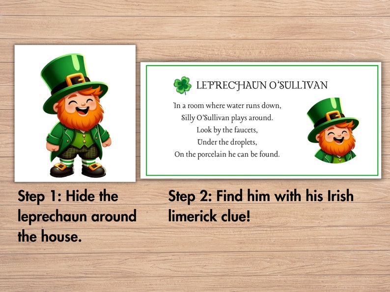 St. Patrick's Day Scavenger Hunt | Hide and Find Leprechauns Game ...