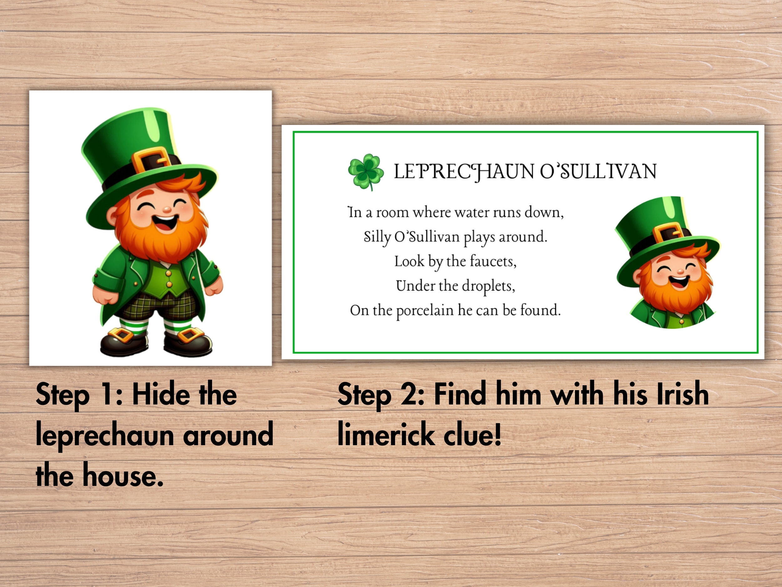 St. Patrick's Day Leprechaun Scavenger Hunt With Clues | Party and Play ...