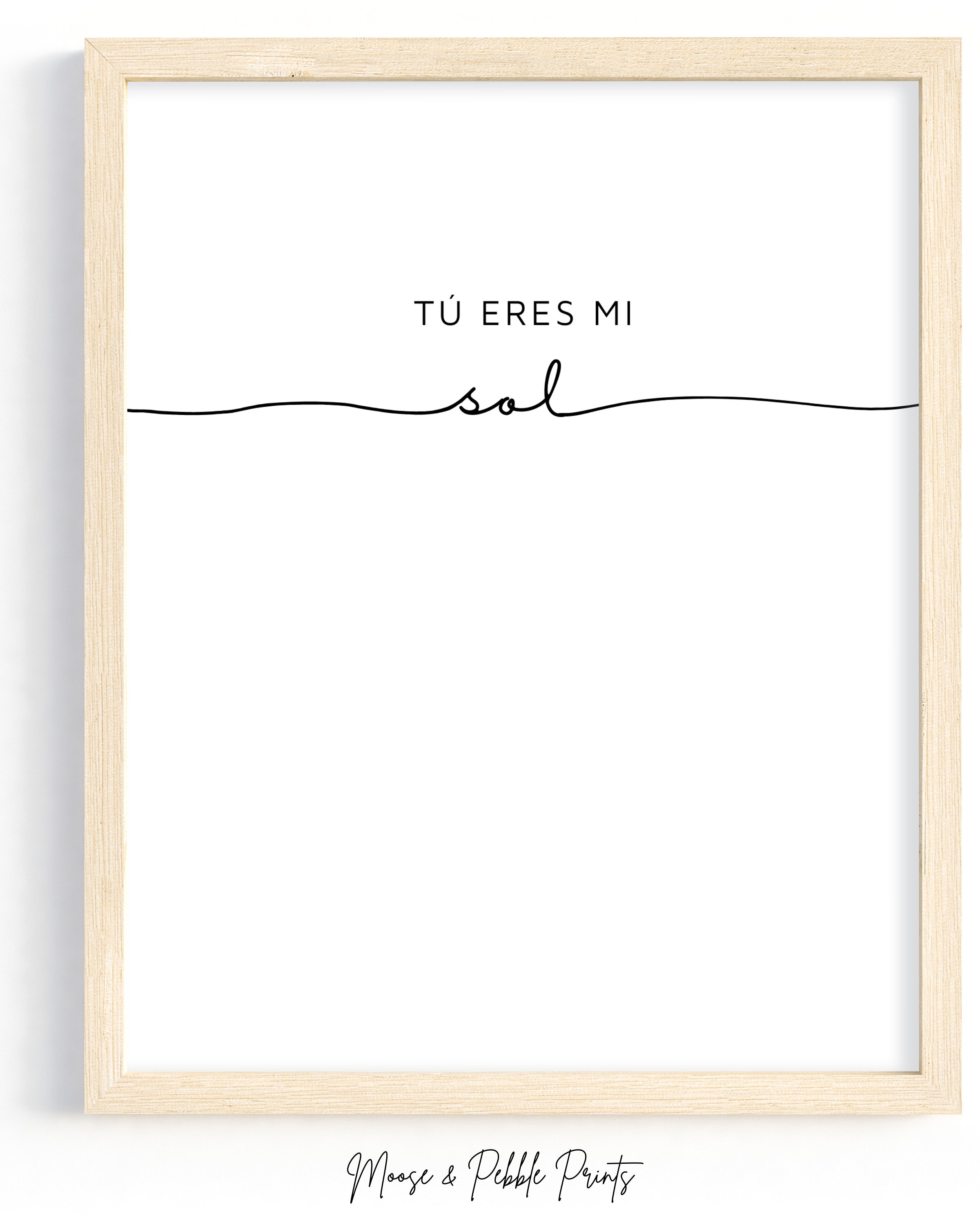 Tú Eres Mi Sol, Tesoro, Corazón | Nursery, Baby, or Toddler Room Wall ...
