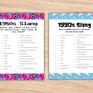 Slang by the Decades Game Pack| Play With Kids and Adults | Digital ...