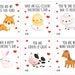 18 Pack Valentine's Day Cards Illustrated Animal Puns for Day of Love ...