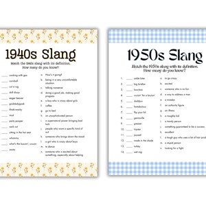Slang by the Decades Game Pack| Play With Kids and Adults | Digital ...